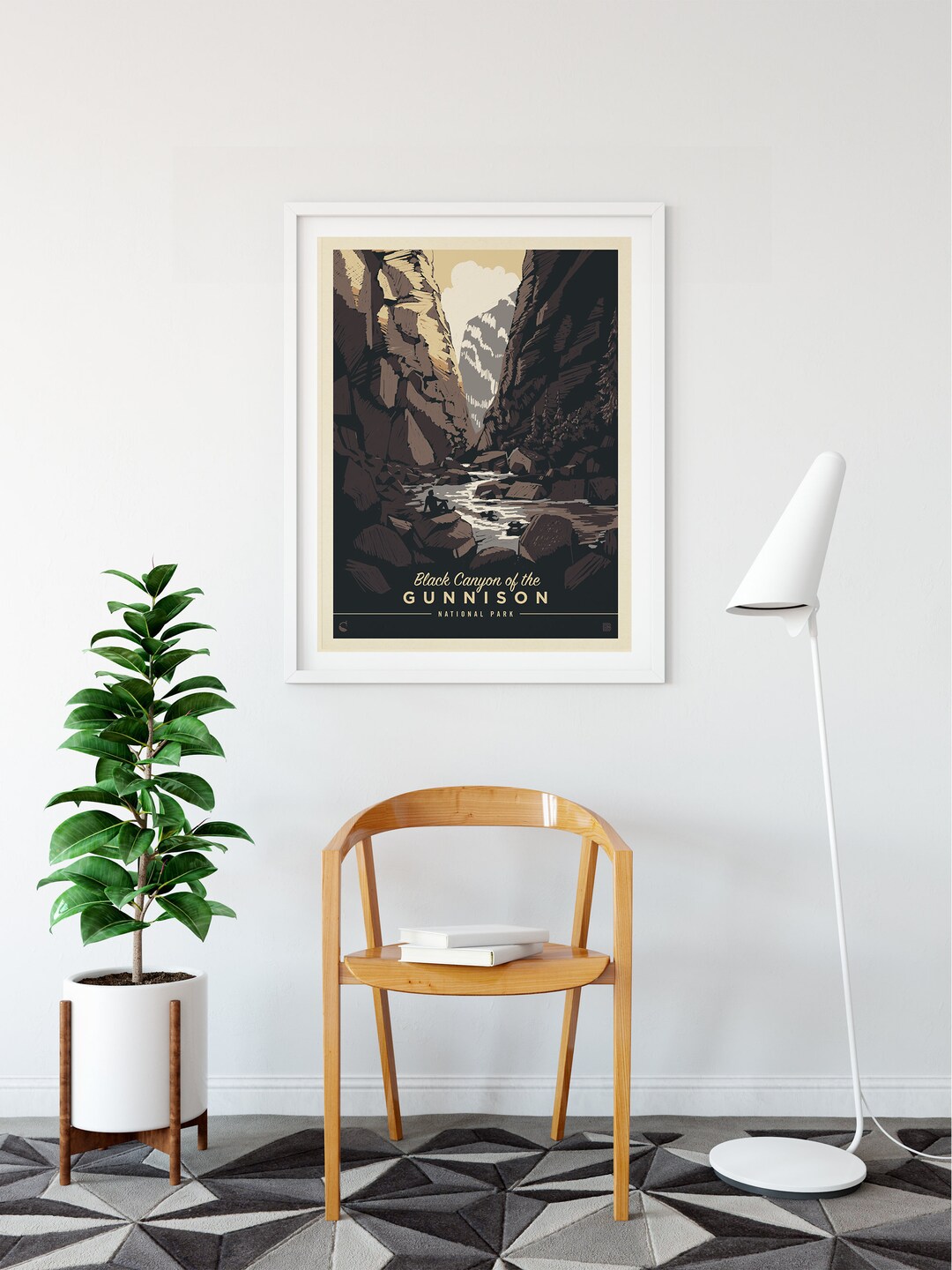 Black Canyon of the Gunnison National Park Vintage Travel Poster by ...