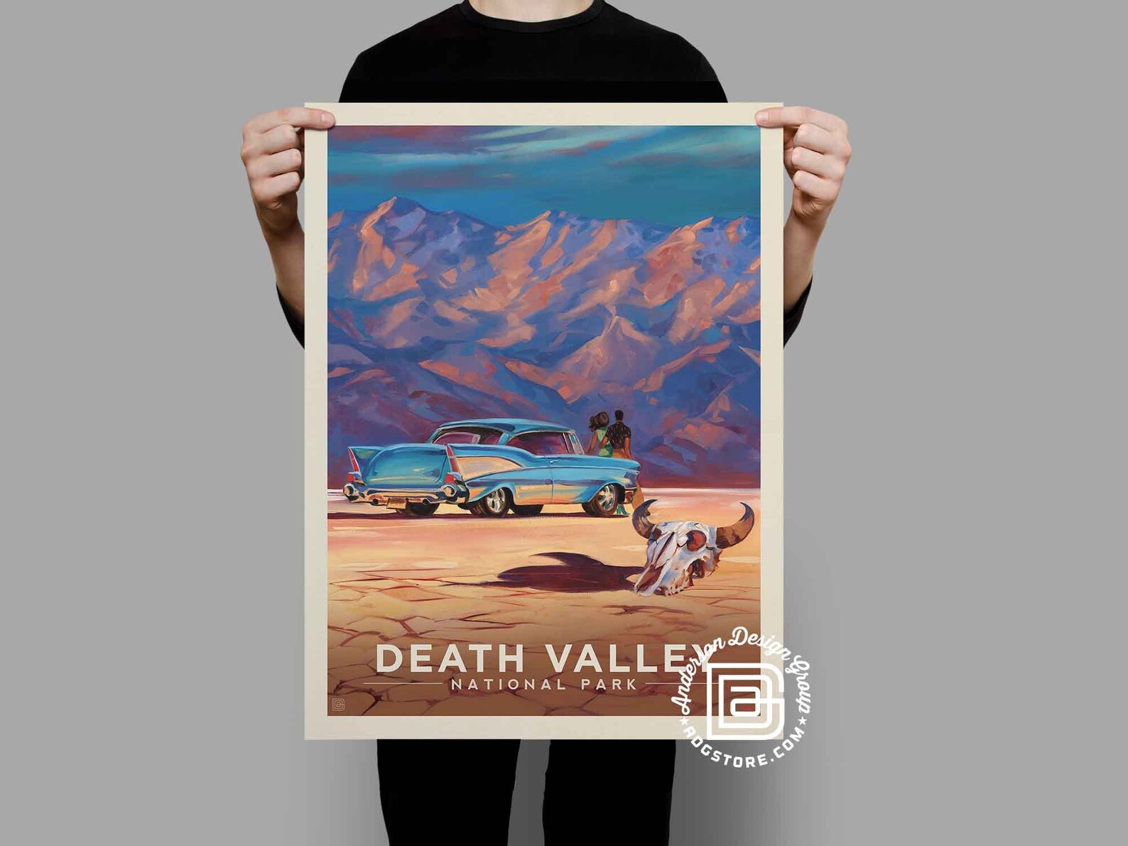 Death Valley National Park Vintage Travel Poster by Kai Carpenter ...