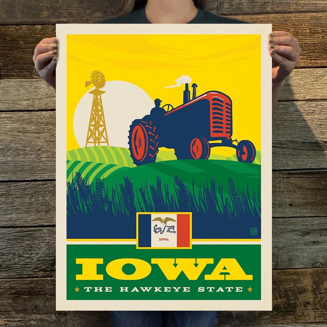 Iowa State Pride by Anderson Design Group | American Travel Print | Art ...