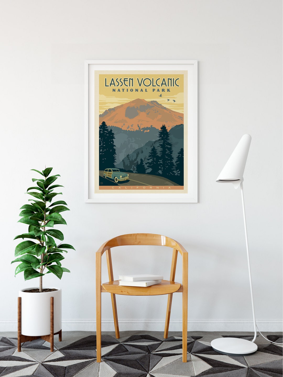 Lassen Volcanic National Park Travel Poster by Anderson Design Group ...