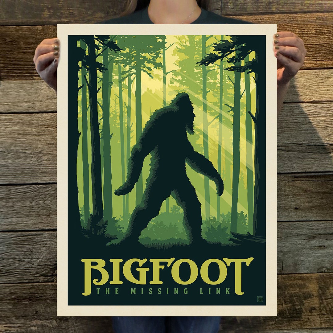 Bigfoot: the Missing Link Travel Poster by Anderson Design Group ...