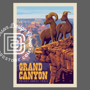 Grand Canyon National Park Travel Poster by Anderson Design Group ...