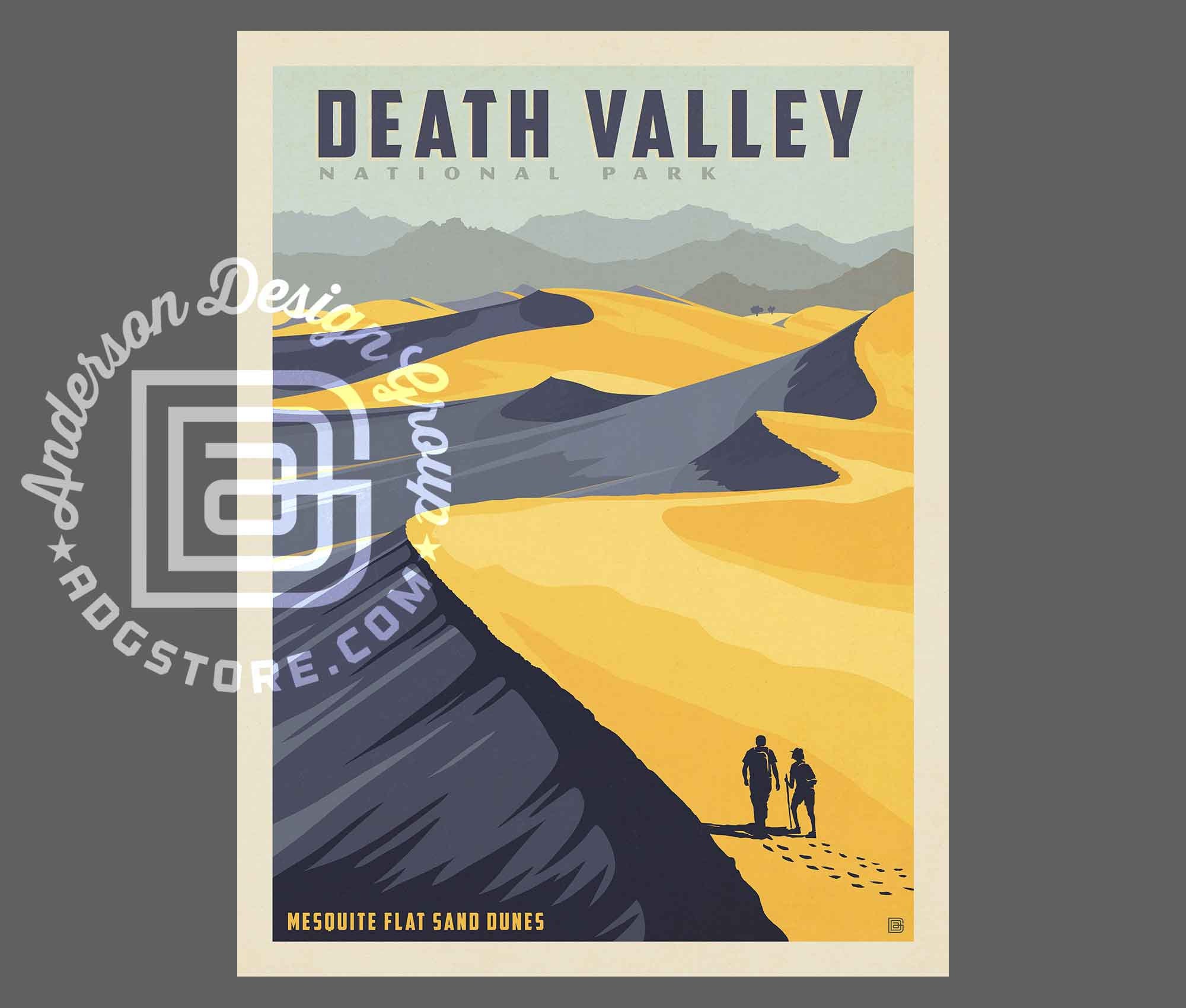 Death Valley National Park Travel Poster by Anderson Design - Etsy