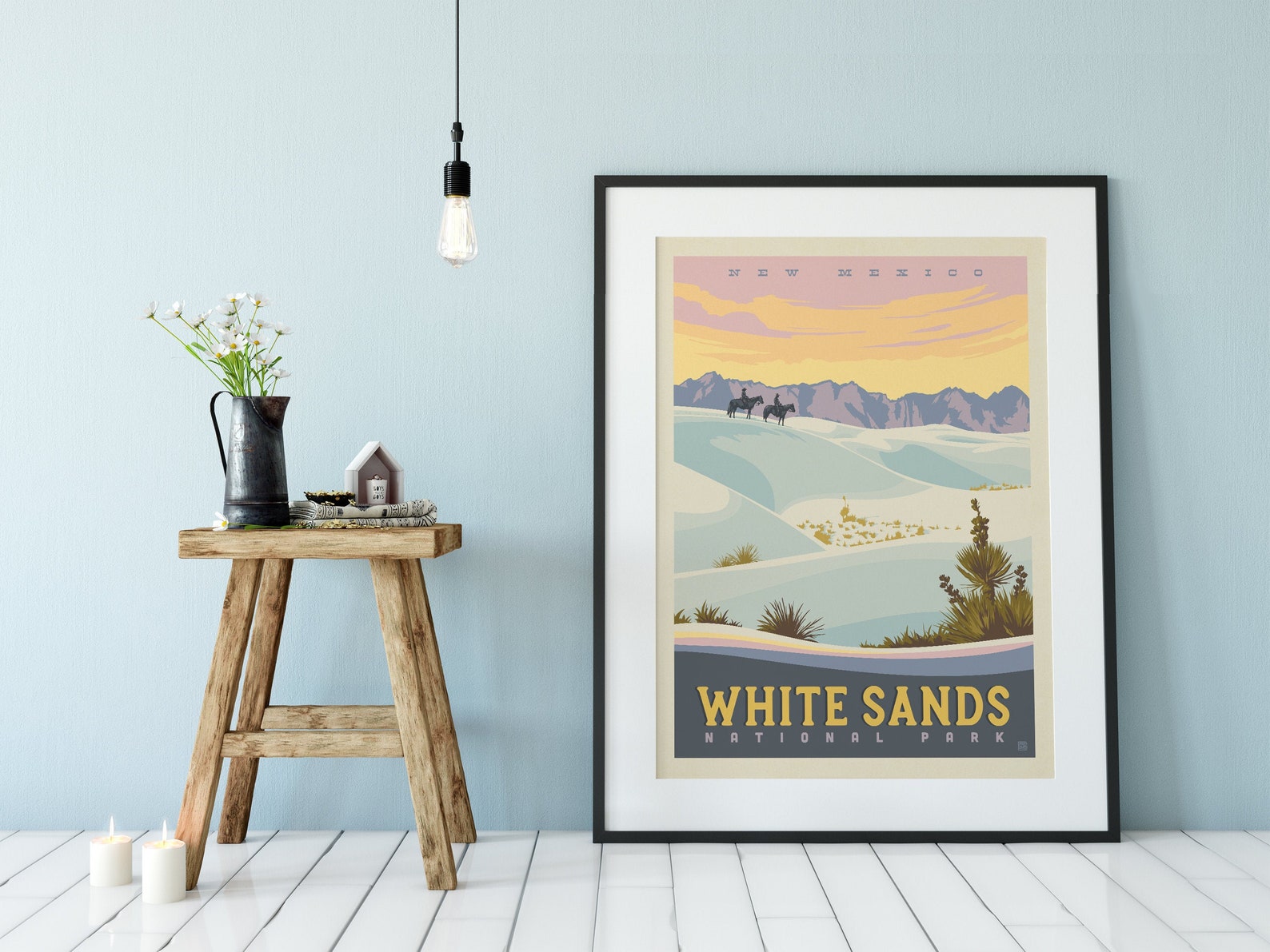 White Sands National Park Travel Poster by Anderson Design - Etsy