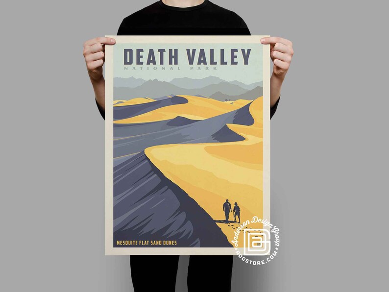 Death Valley National Park Travel Poster by Anderson Design - Etsy