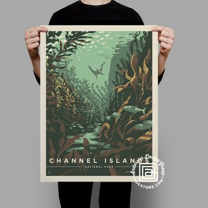 Channel Islands National Park Vintage Travel Poster by Kenneth Crane ...