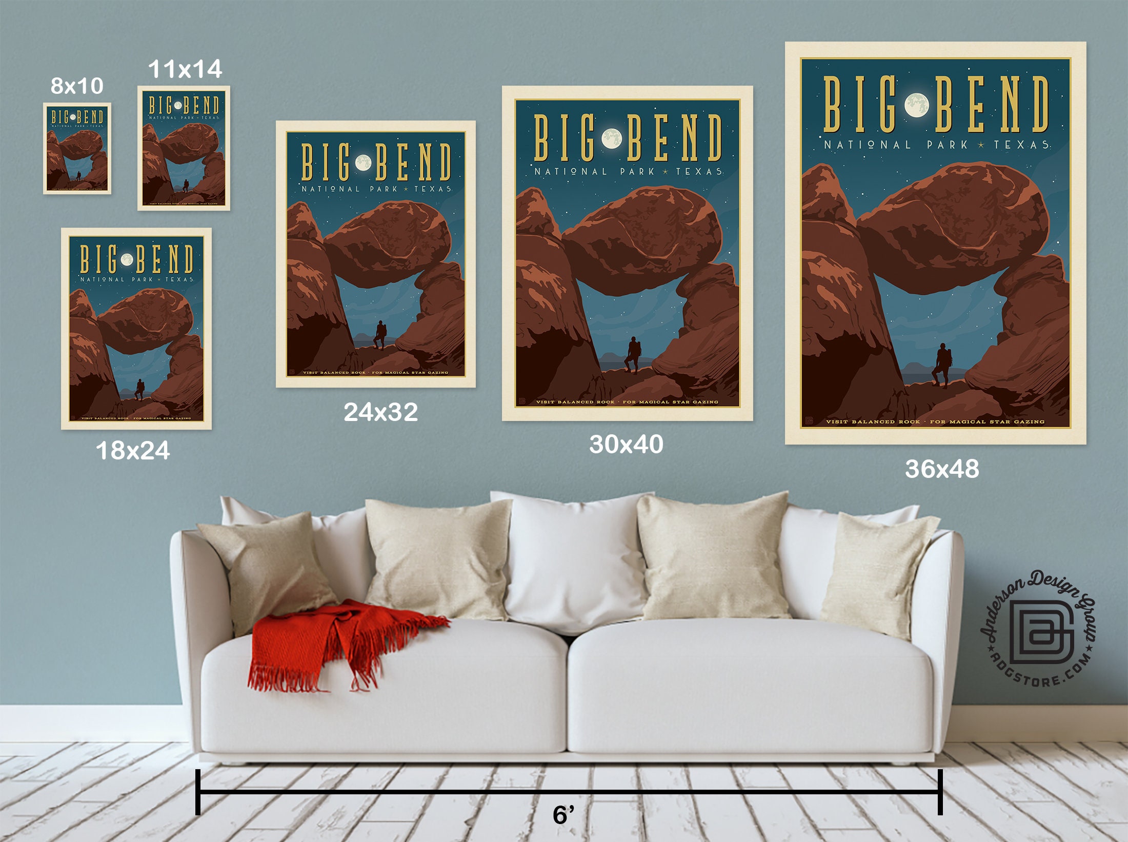 Big Bend National Park Travel Poster by Anderson Design Group ...