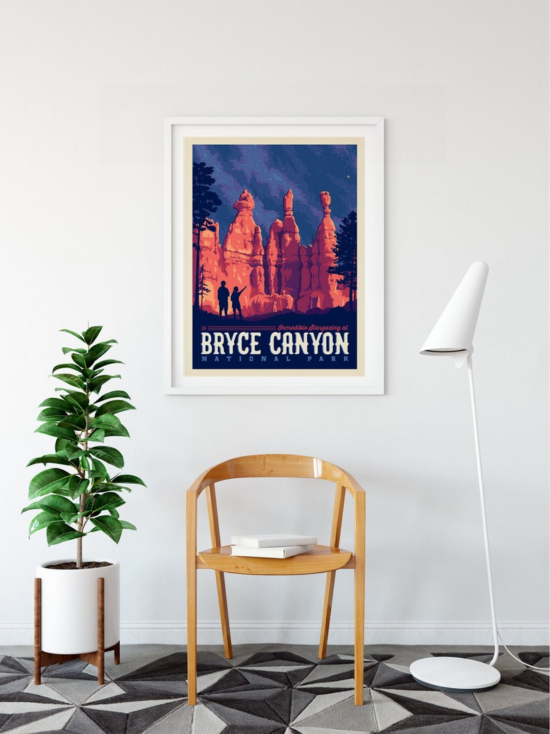 Bryce Canyon National Park Travel Poster by Anderson Design - Etsy
