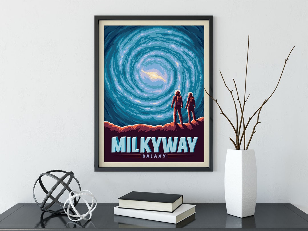 Milky Way Galaxy Poster by Anderson Design Group | Space Travel Print ...