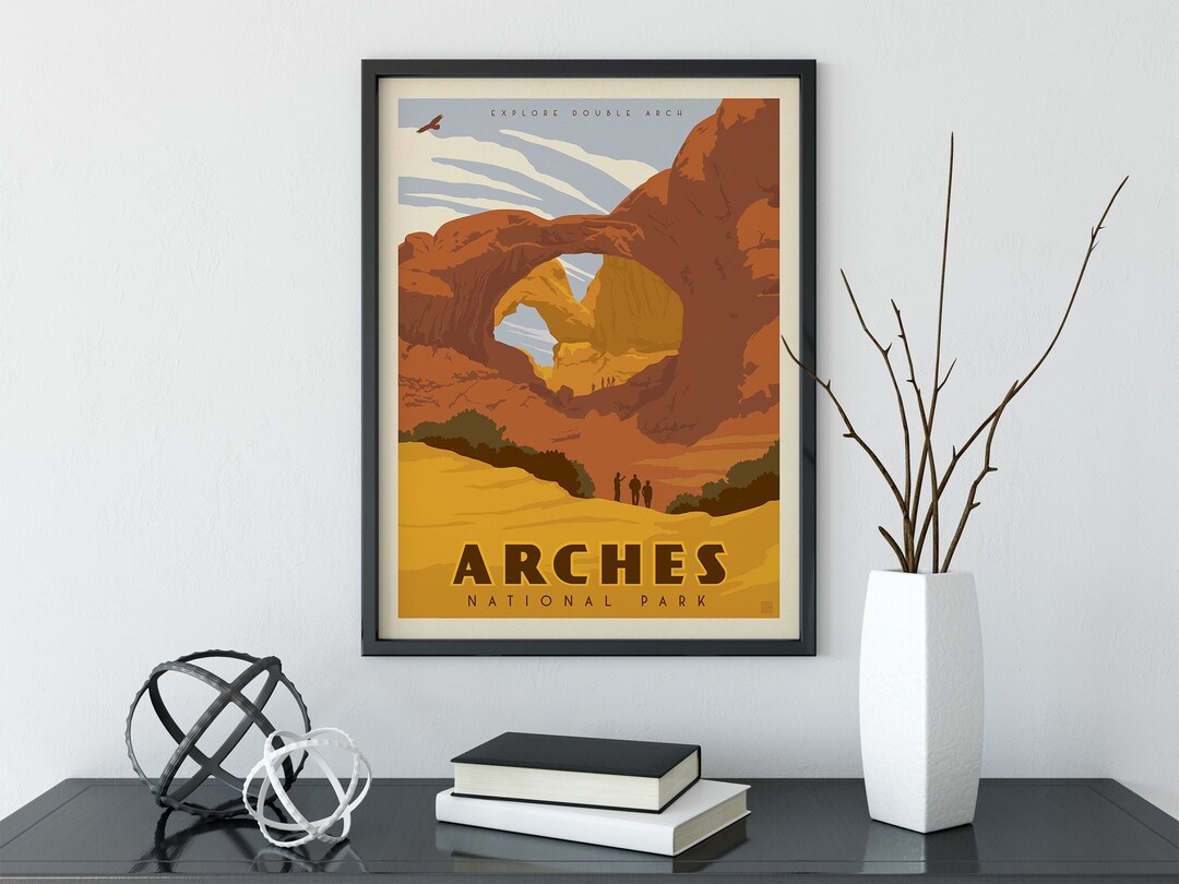 Arches National Park Travel Poster by Anderson Design Group | Utah ...