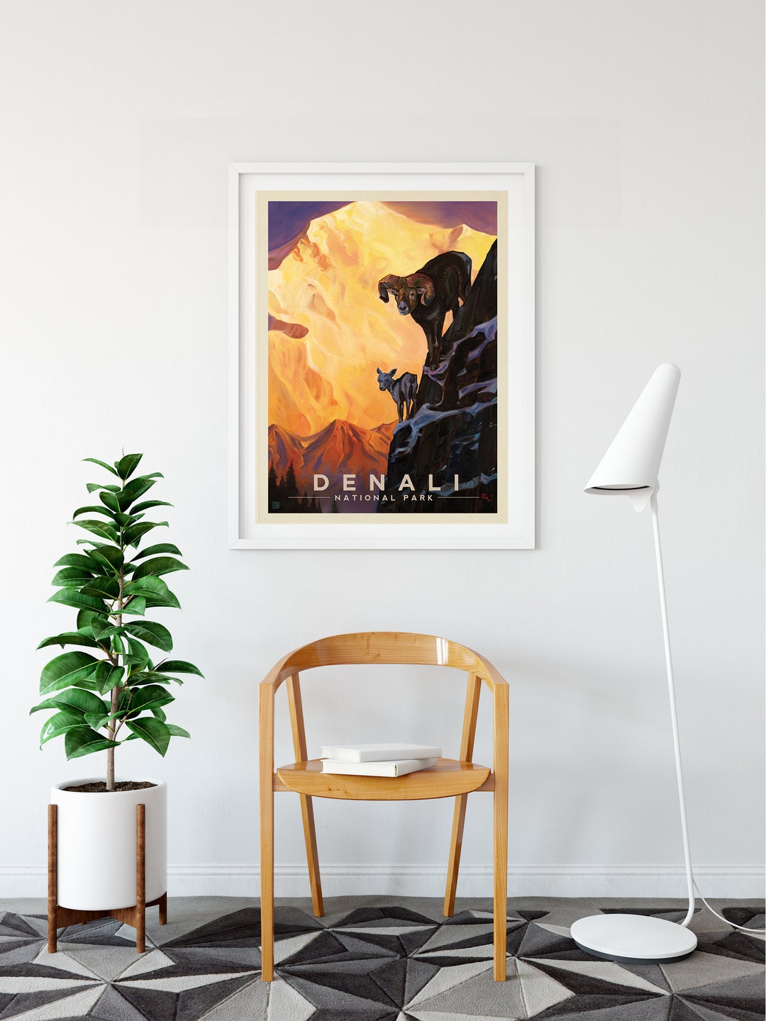 Denali National Park Vintage Travel Poster by Kai Carpenter Anderson ...
