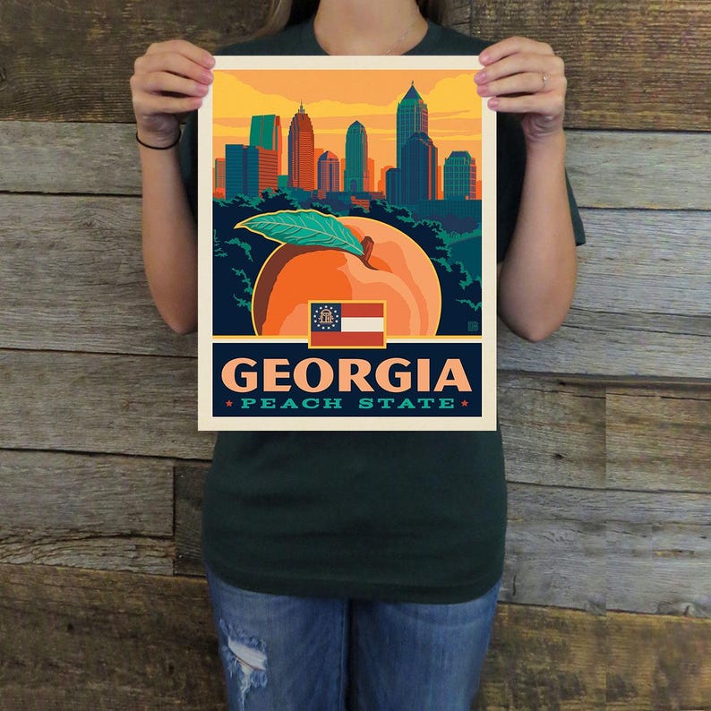 Georgia State Pride by Anderson Design Group | American Travel Print ...