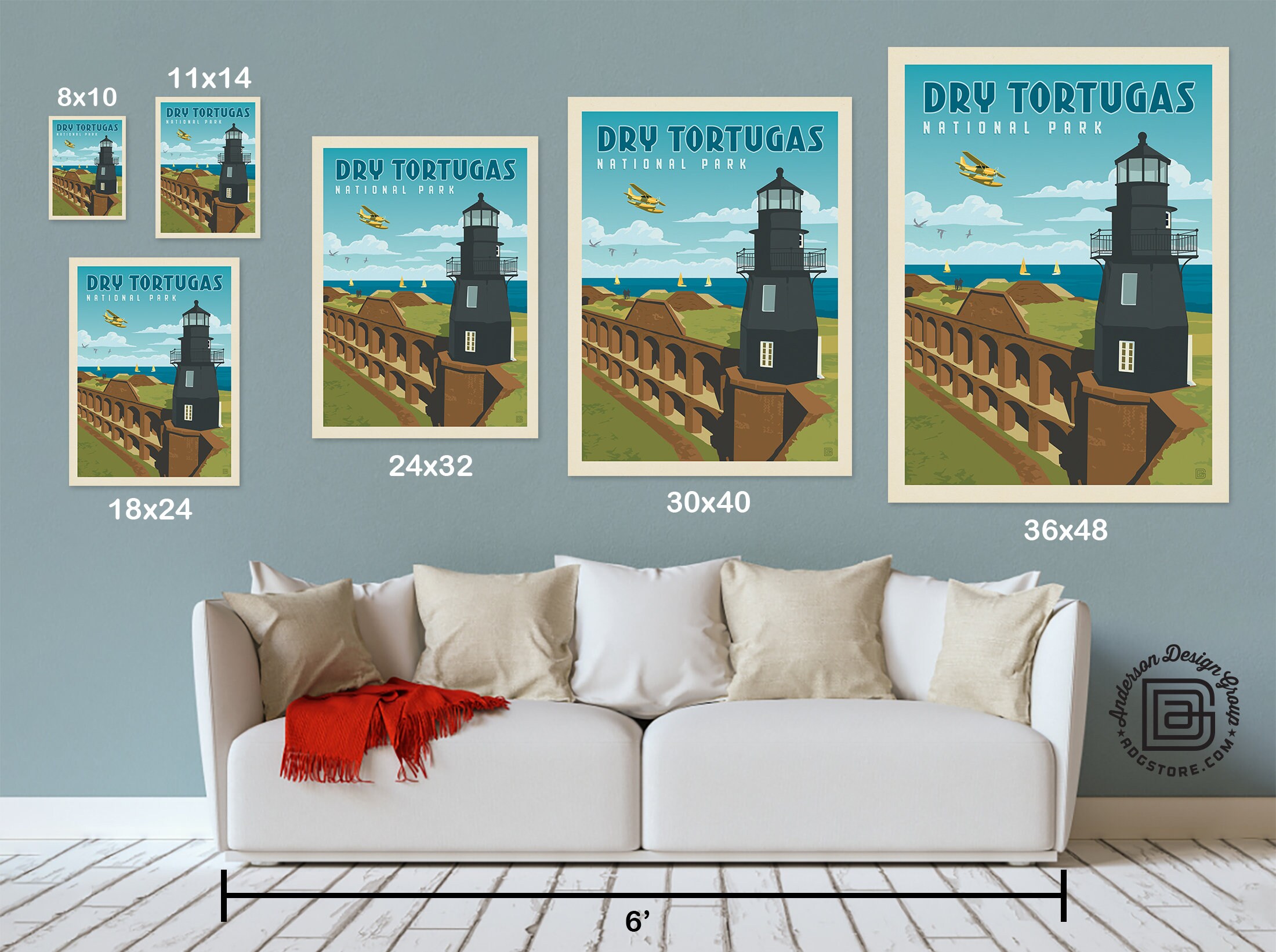 Dry Tortugas National Park Travel Poster by Anderson Design Group | Dry ...