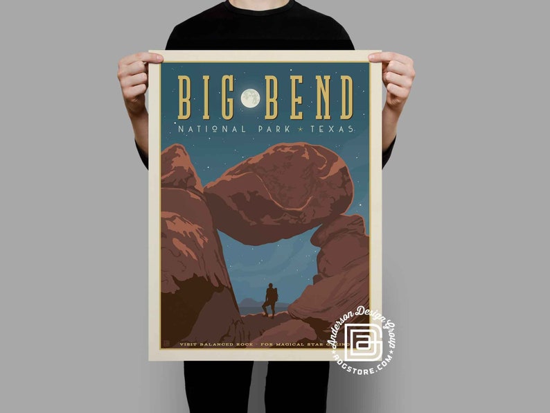Big Bend National Park Travel Poster by Anderson Design Group ...