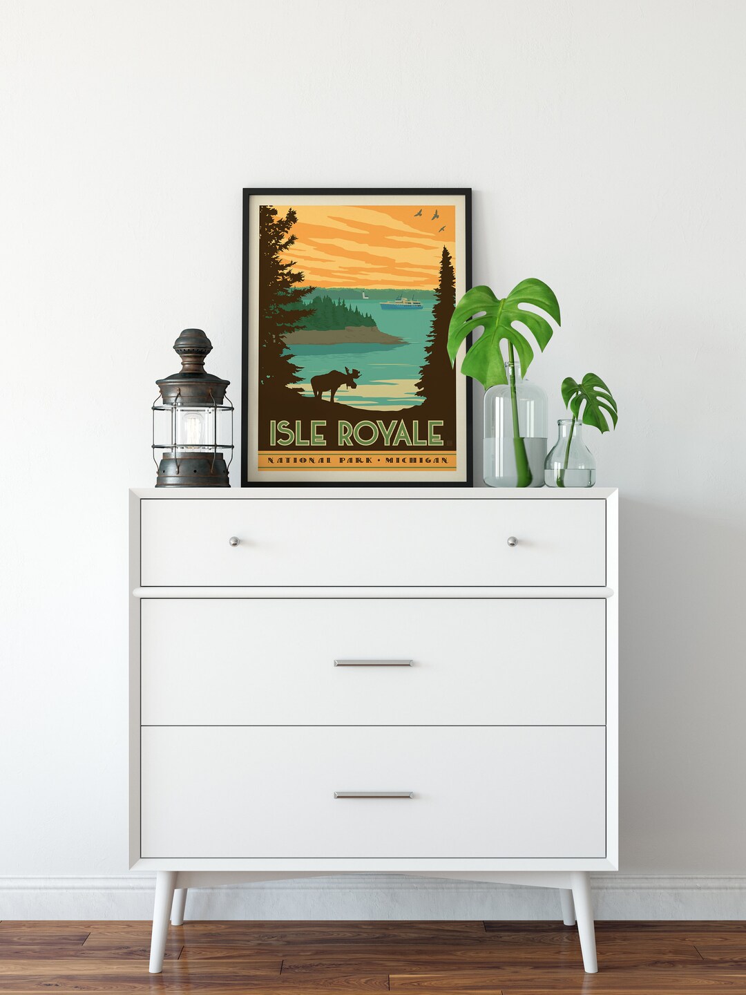 Isle Royale National Park Travel Poster by Anderson Design Group ...