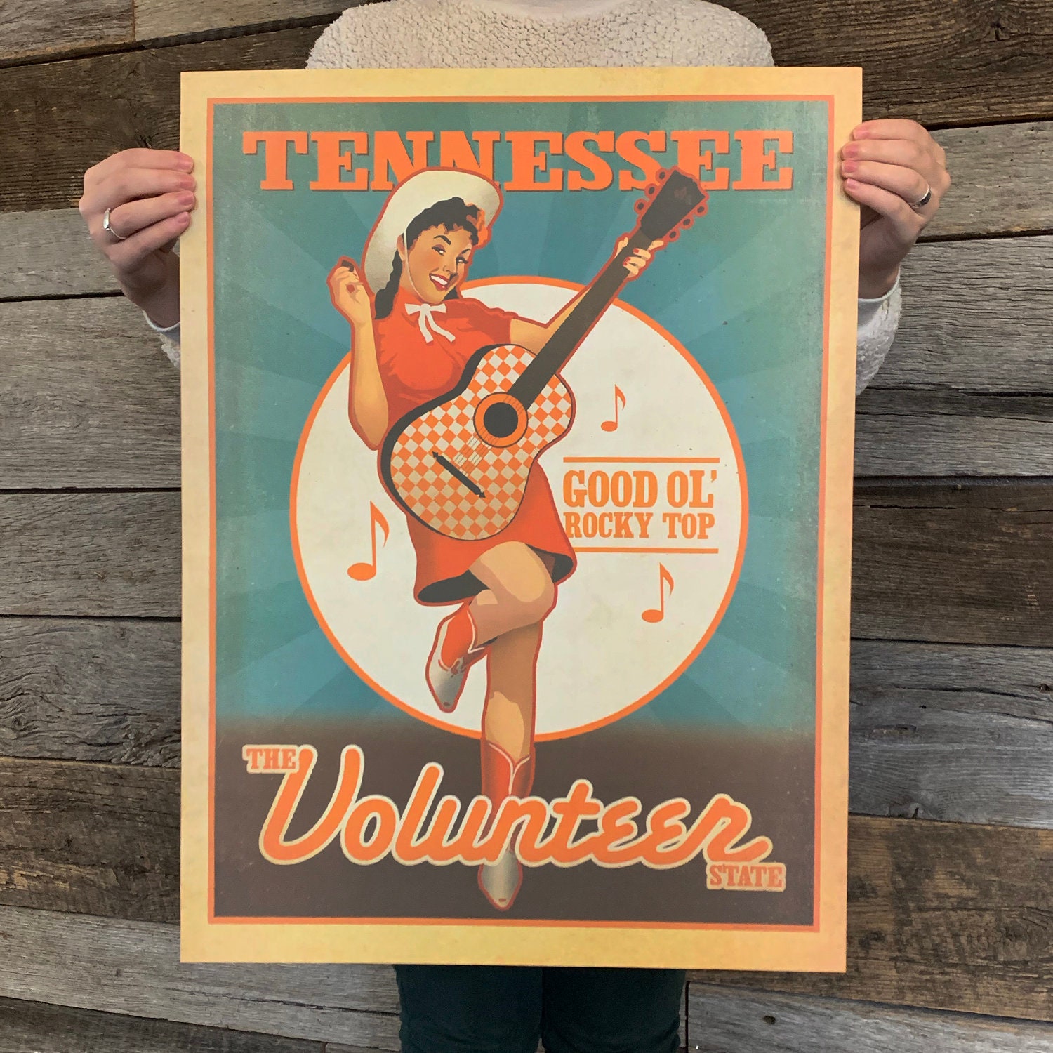 SALE: Tennessee Volunteer Travel Poster by Anderson Design | Etsy