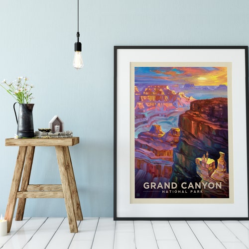 Grand Canyon National Park Travel Poster by Anderson Design - Etsy