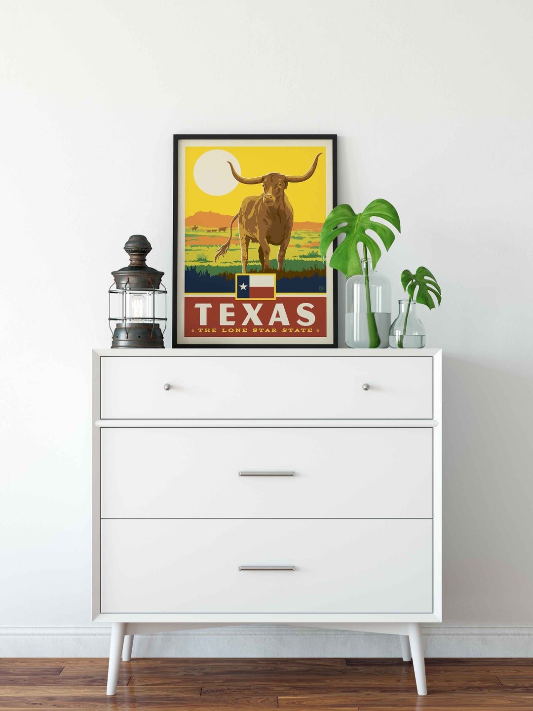 Texas the Lone Star State Vintage Poster by Anderson Design Group ...