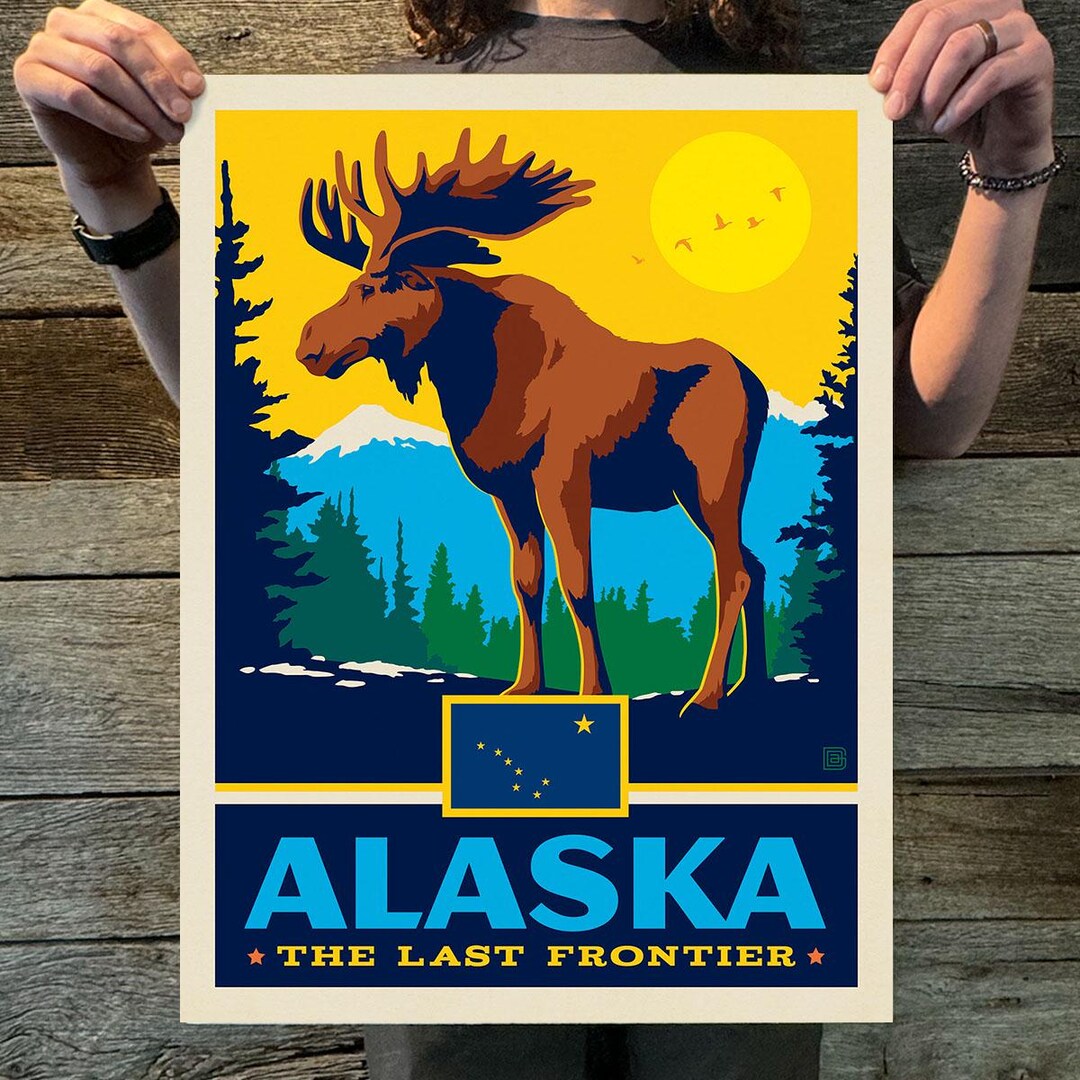 Alaska State Pride by Anderson Design Group | American Travel Print ...