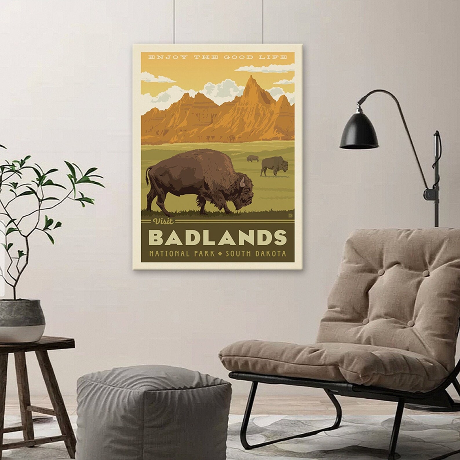 Badlands National Park Travel Poster by Anderson Design Group ...