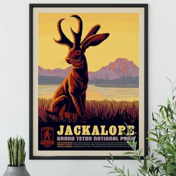 Jackalope Print - Etsy