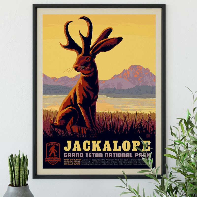 Jackalope Print - Etsy