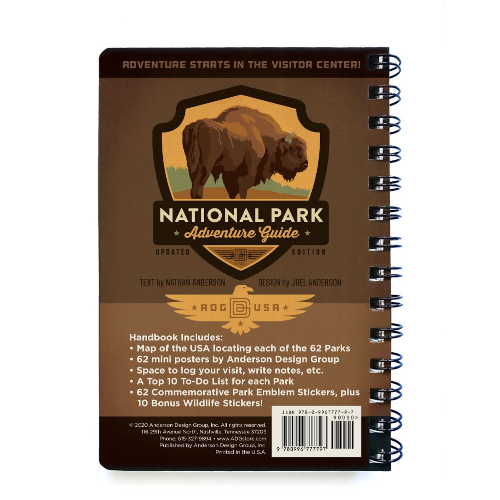 National Park Adventure Guide Book (62-park Edition) by Anderson Design ...