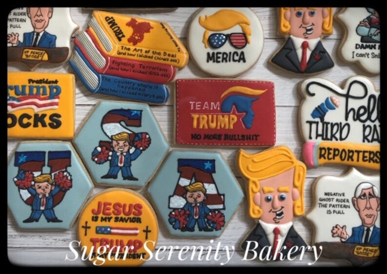 Custom Trump Cookies 2 dozen | Etsy