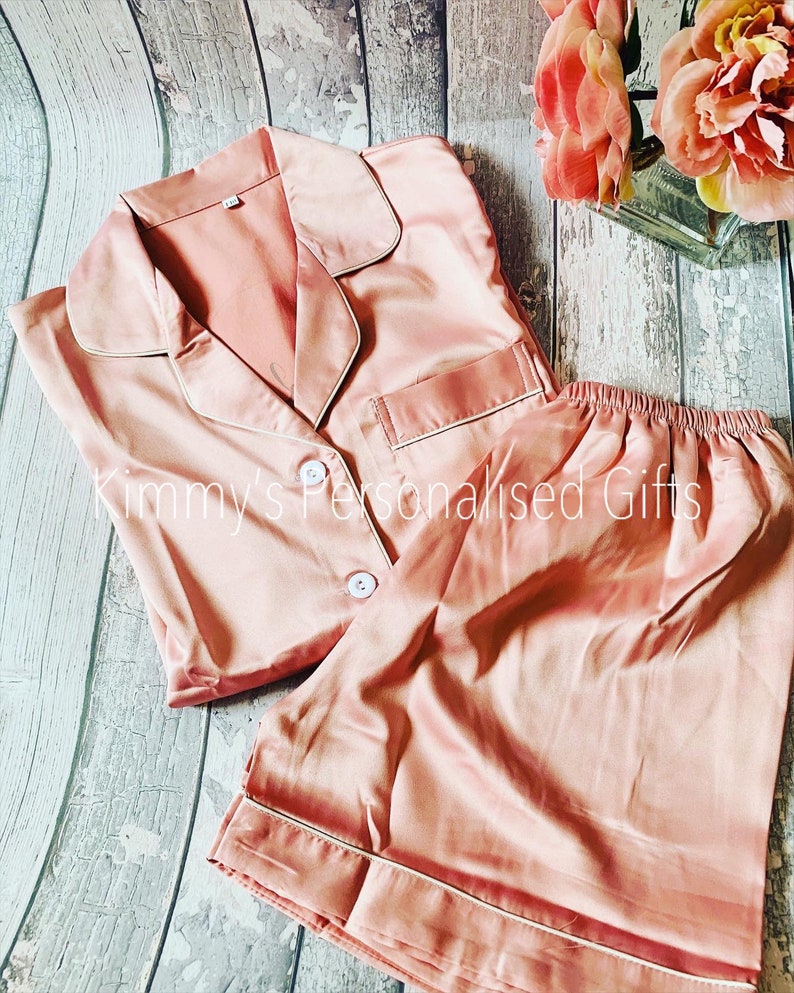 Flower Girl Pyjamas Flower Girl Pjs Childrens PJs Silk | Etsy