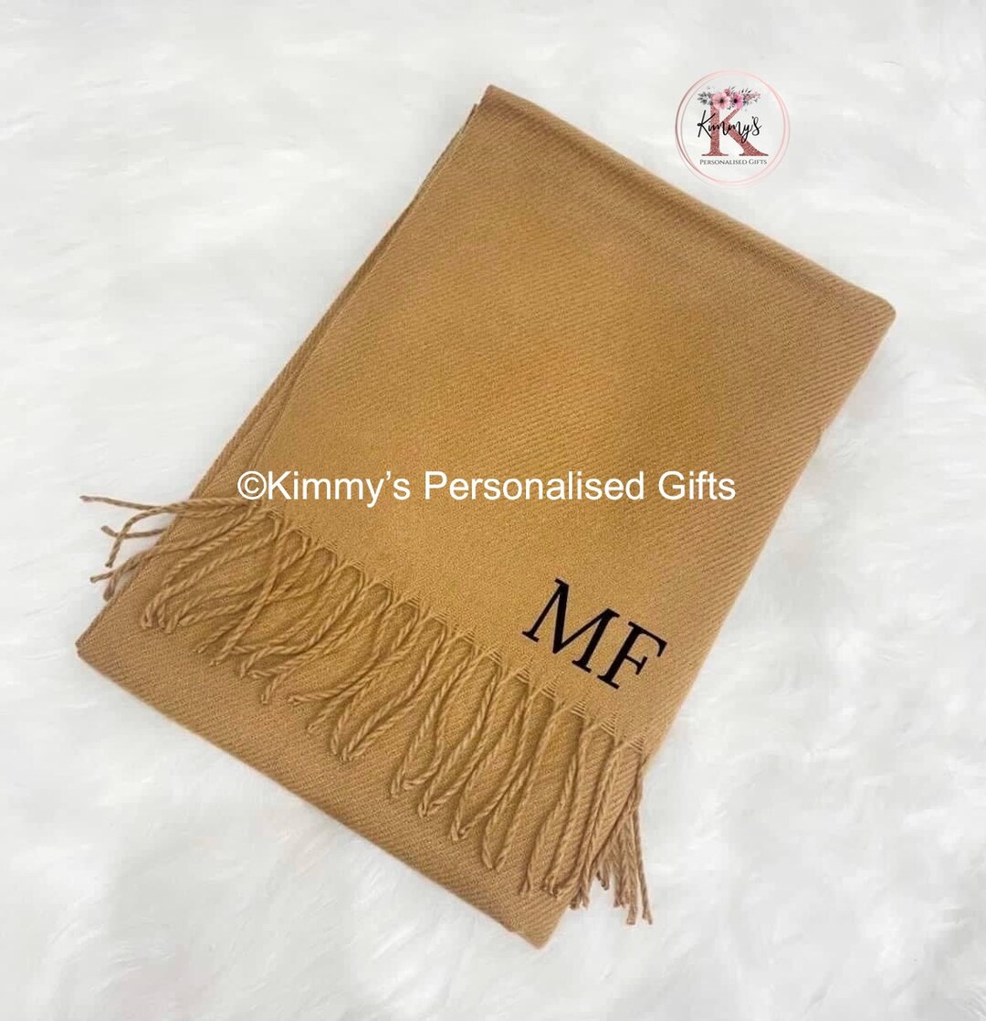 Personalised Scarf, Ladies Fashion, Winter Scarf, Stocking Fillers ...