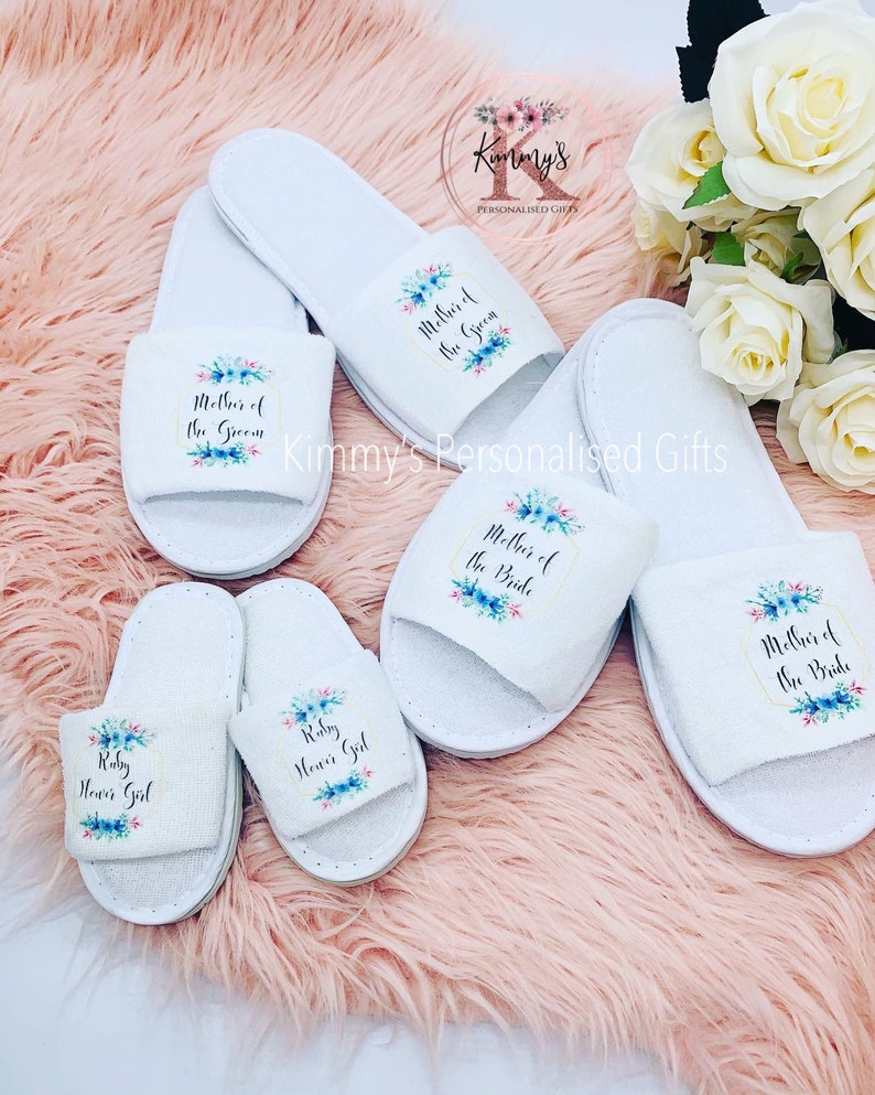 Bridesmaid Slippers Personalised Slippers Bride to Be Gifts - Etsy