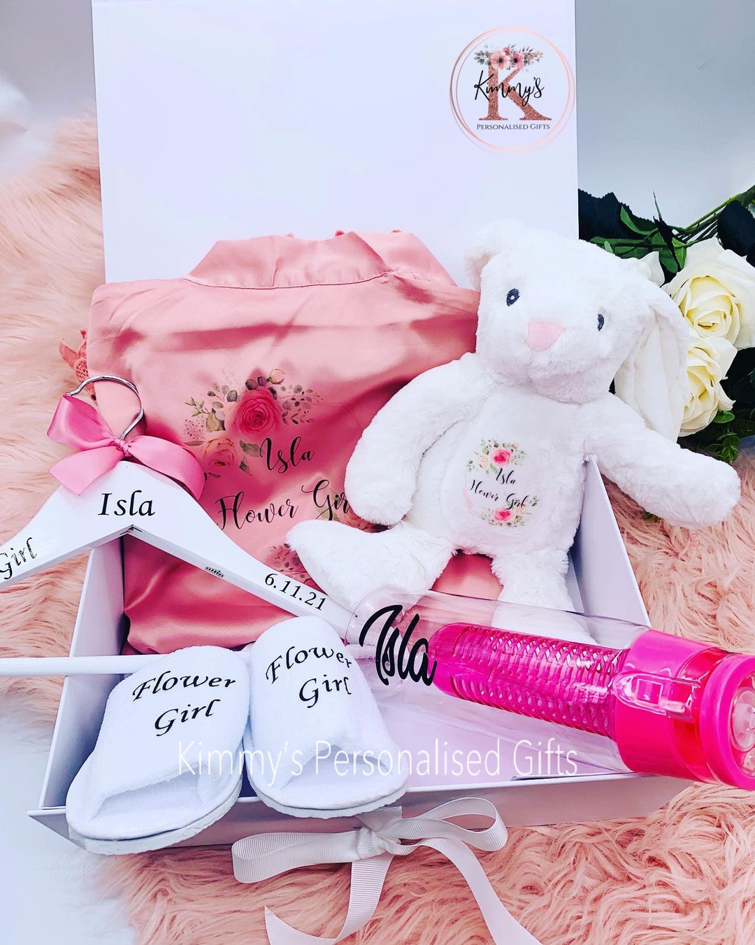 Flower Girl Gift, Flower Girl Bundle, Flower Girl Bunny, Flower Girl ...