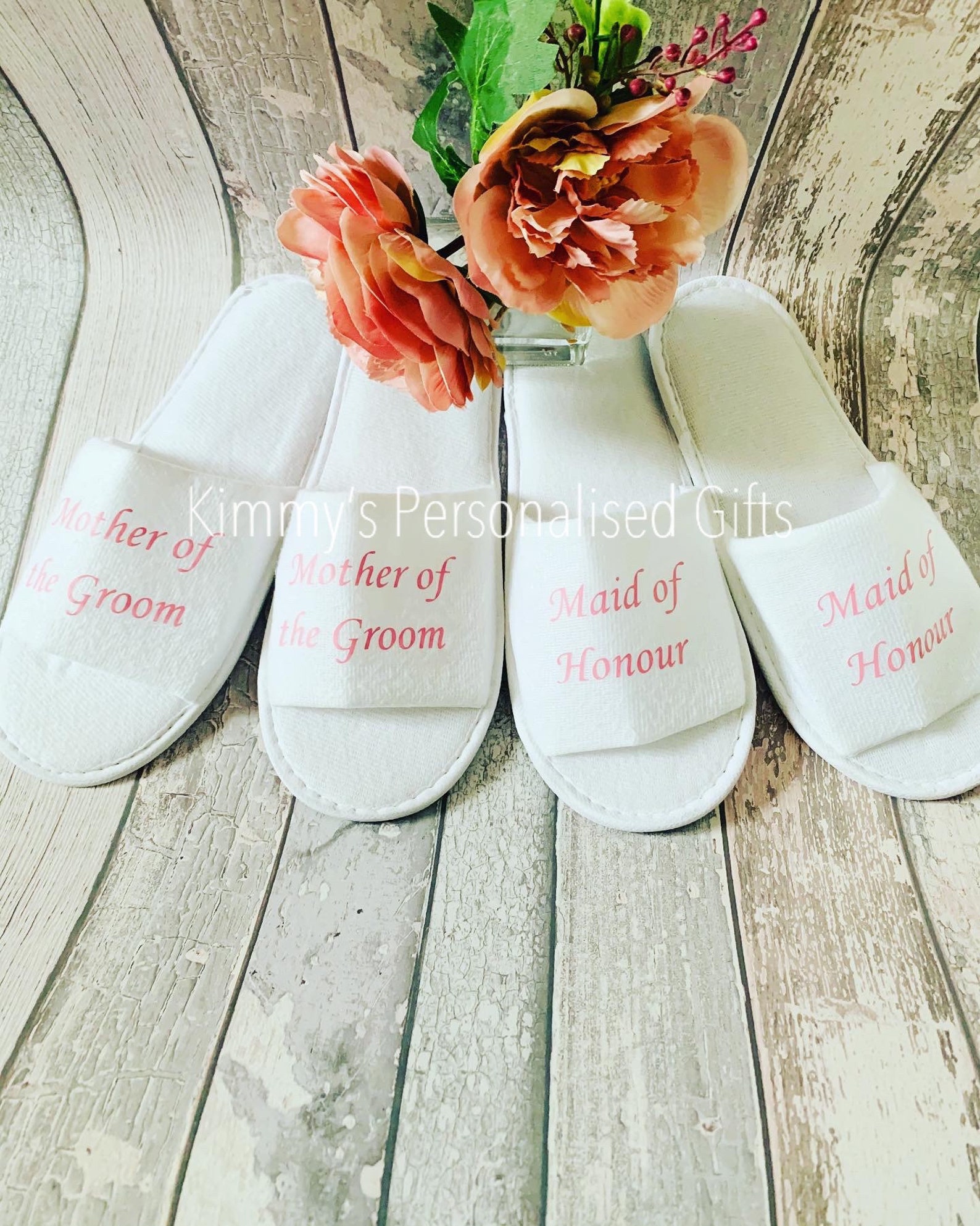 Bridesmaid Slippers Personalised Slippers Bride to be Gifts | Etsy