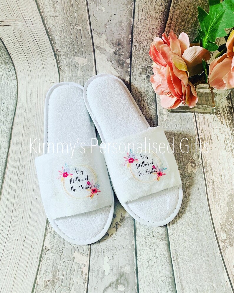 Bridesmaid Slippers Personalised Slippers Bride to Be Gifts - Etsy