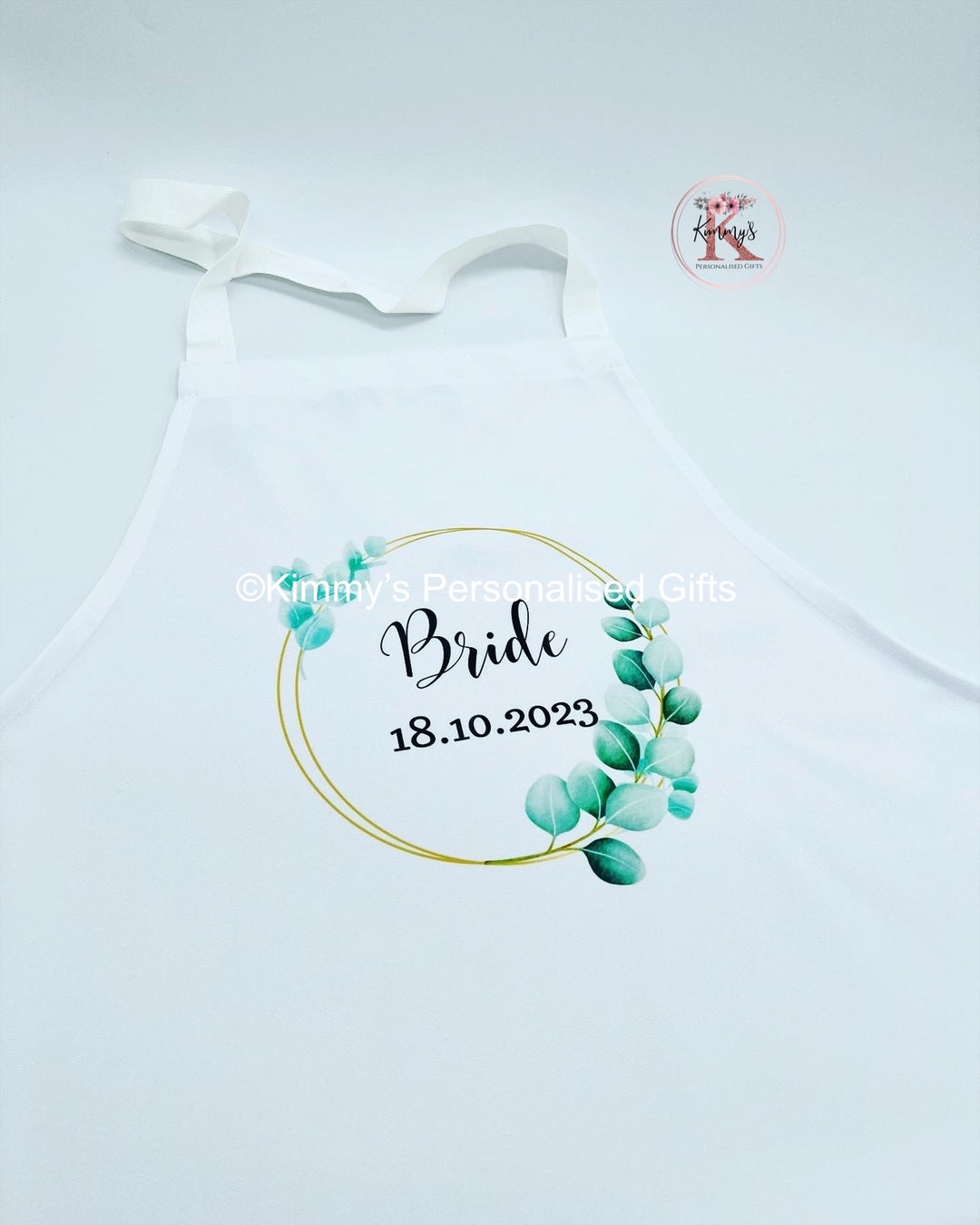 Adult Apron, Personalised Bridal Apron, Wedding Dress Apron ...