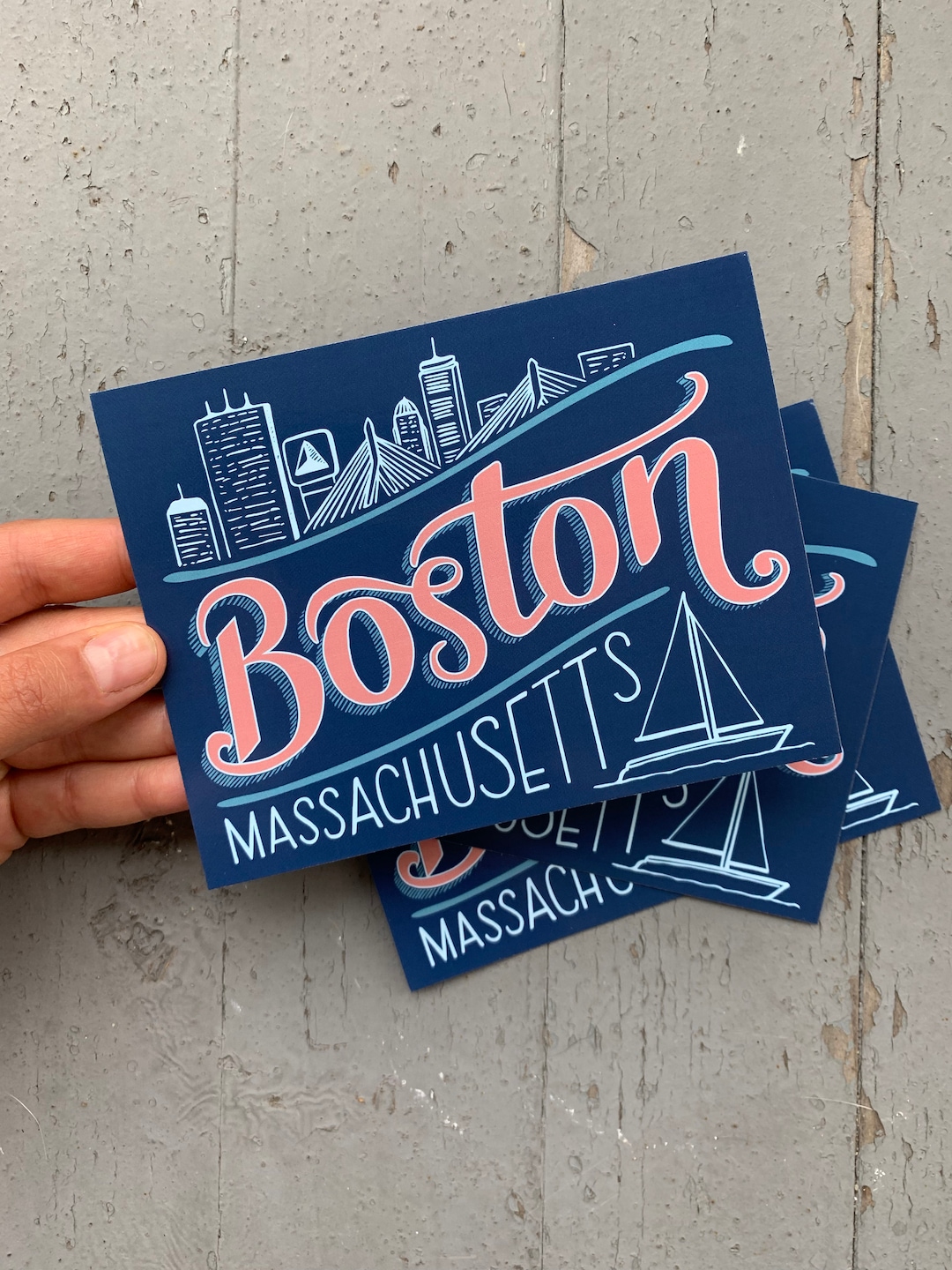 Boston, Massachusetts Postcard (set of 3) - Etsy
