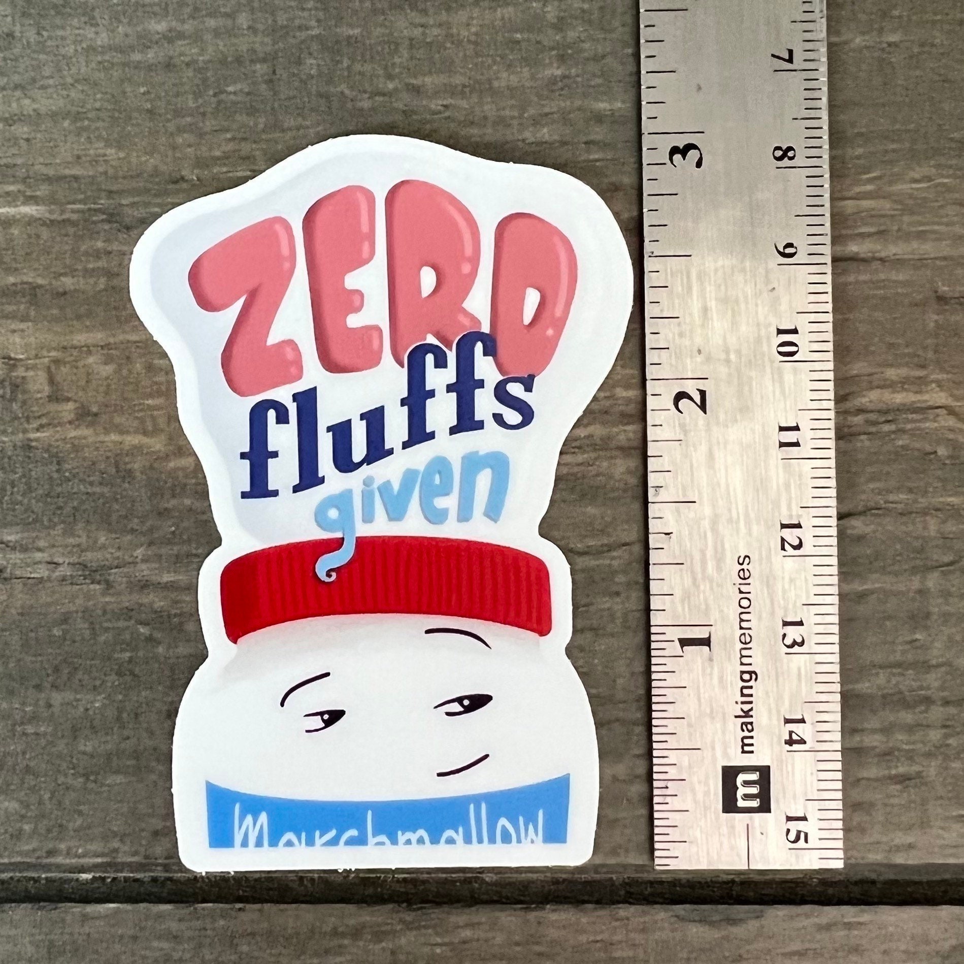 Zero Fluffs Given Sticker 3 - Etsy