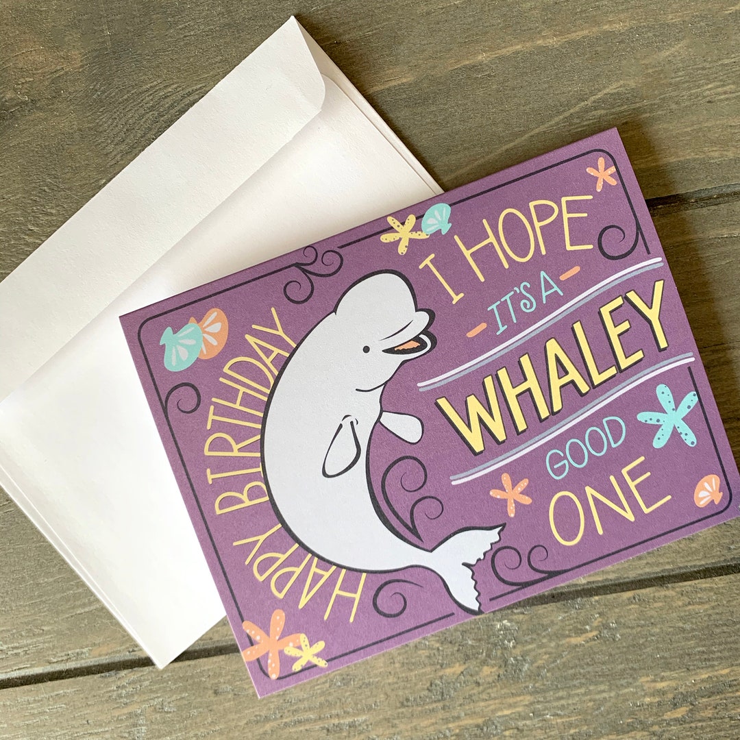 Whaley Good Birthday Greeting Card - Etsy