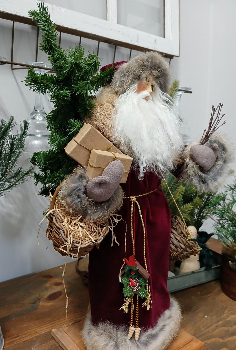 Vintage Signed Lynn Haney Old World Santa. - Etsy
