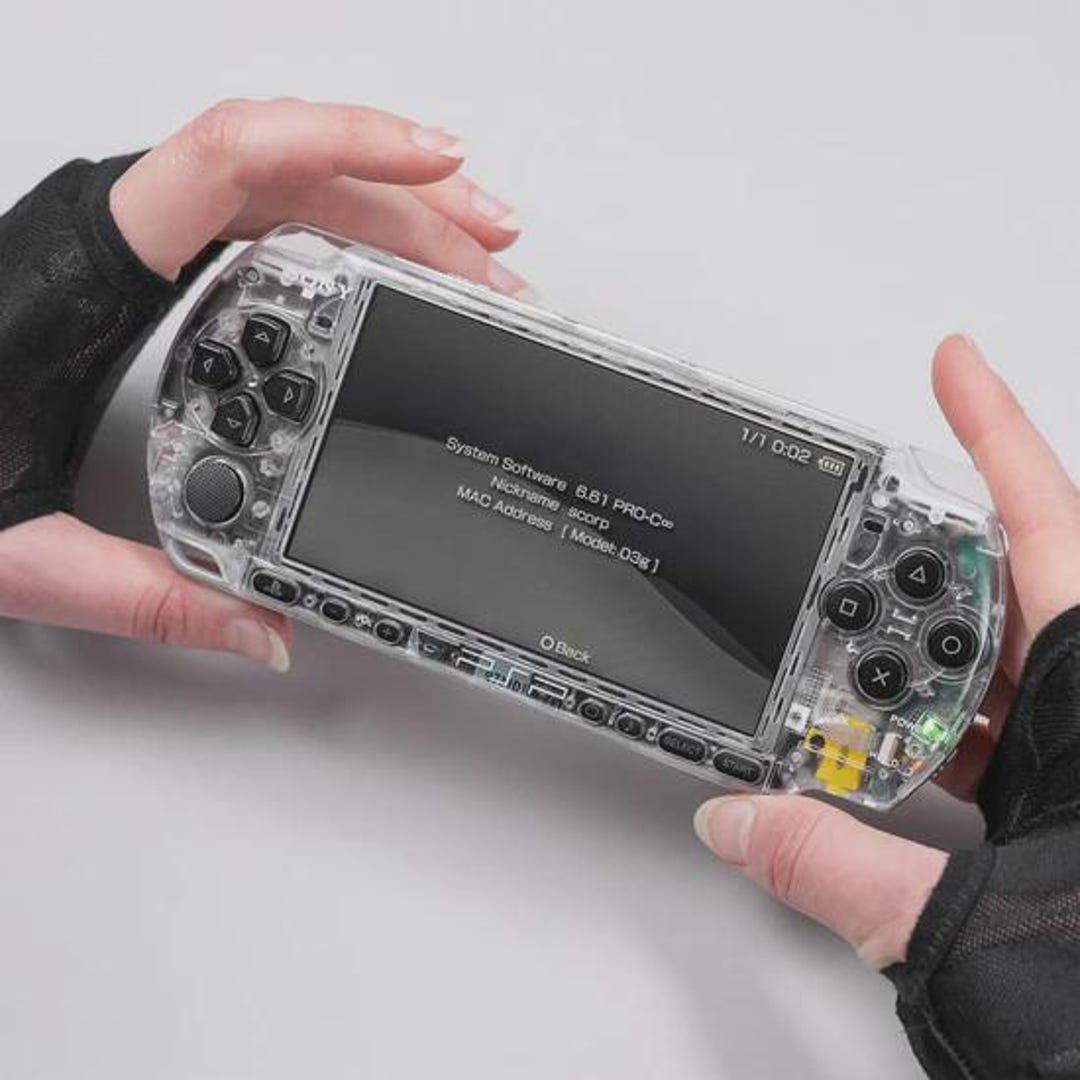 PSP 3000 Portable Obsidian Clear Housing Bundle - Etsy