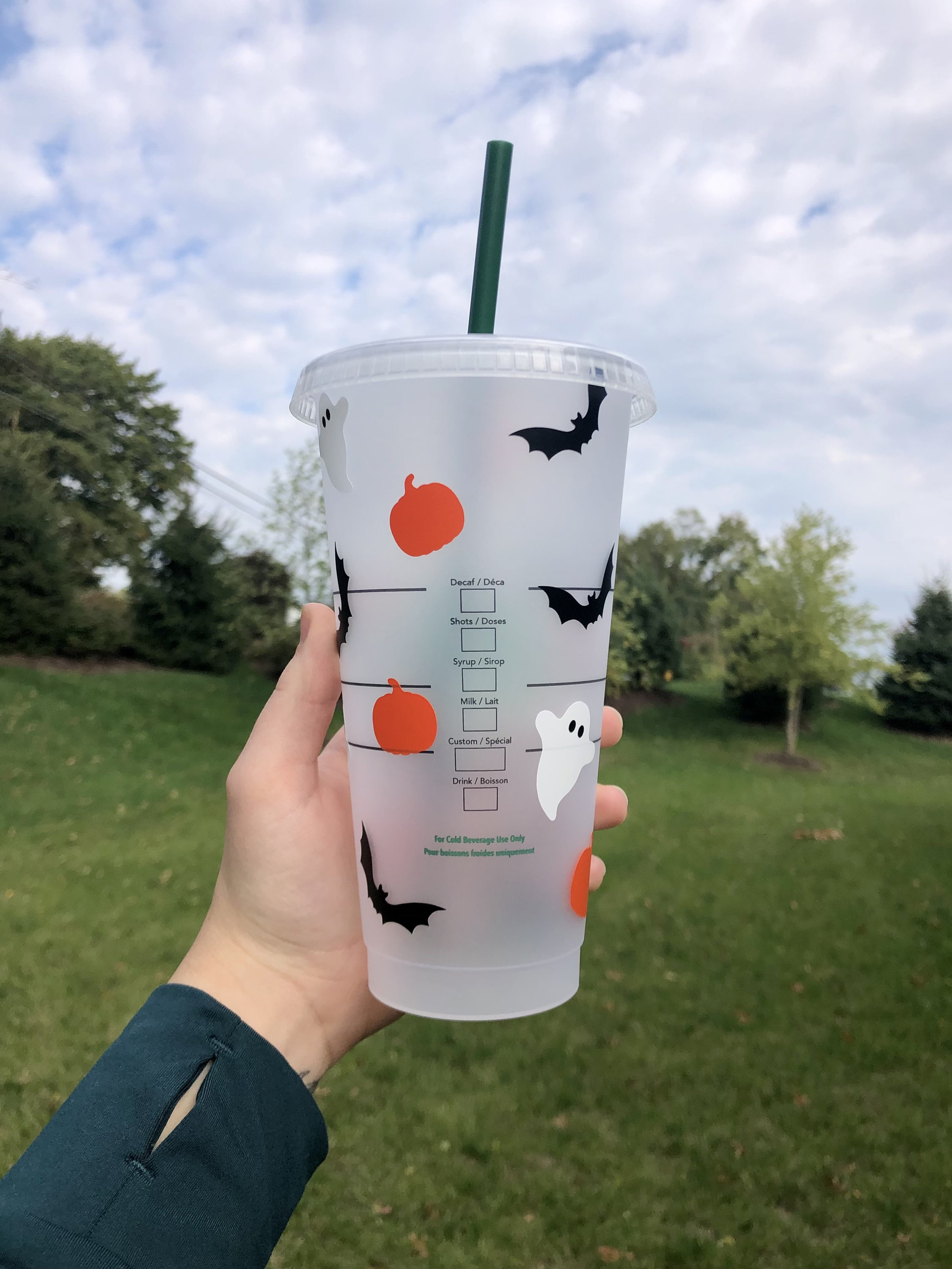 Halloween Cold Cup / Bats Cup / Ghost Cup / Pumpkin Cold Cup / Spooky ...