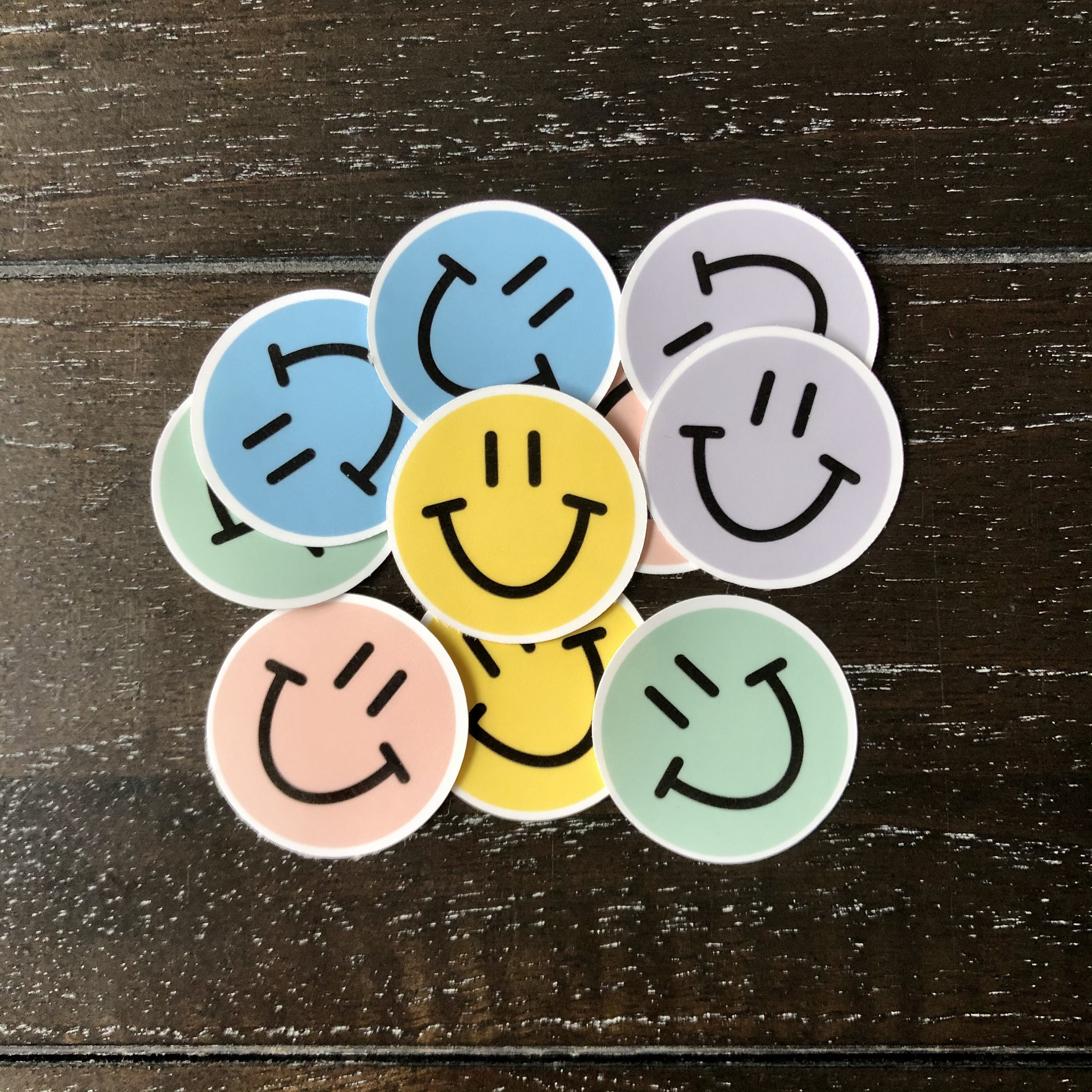 Smiley Face Sticker Set / Smiley Face Stickers / Happy Sticker | Etsy