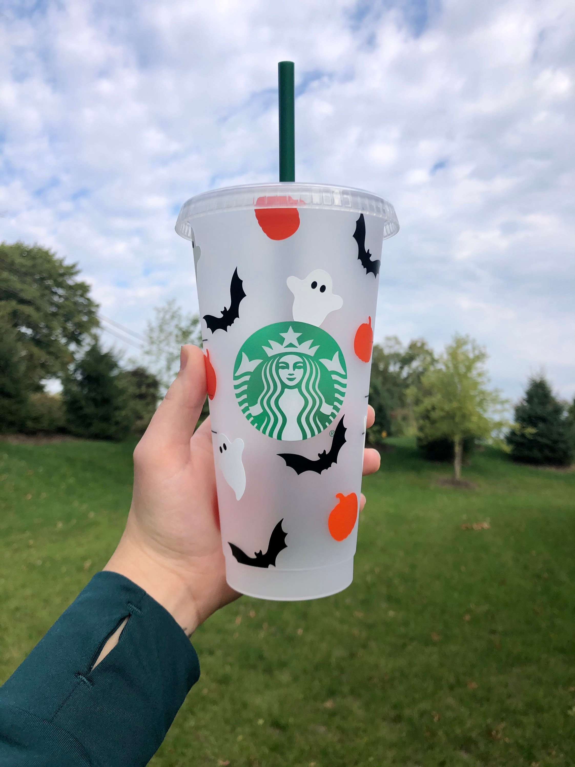 Halloween Cold Cup / Bats Cup / Ghost Cup / Pumpkin Cold Cup / Spooky ...