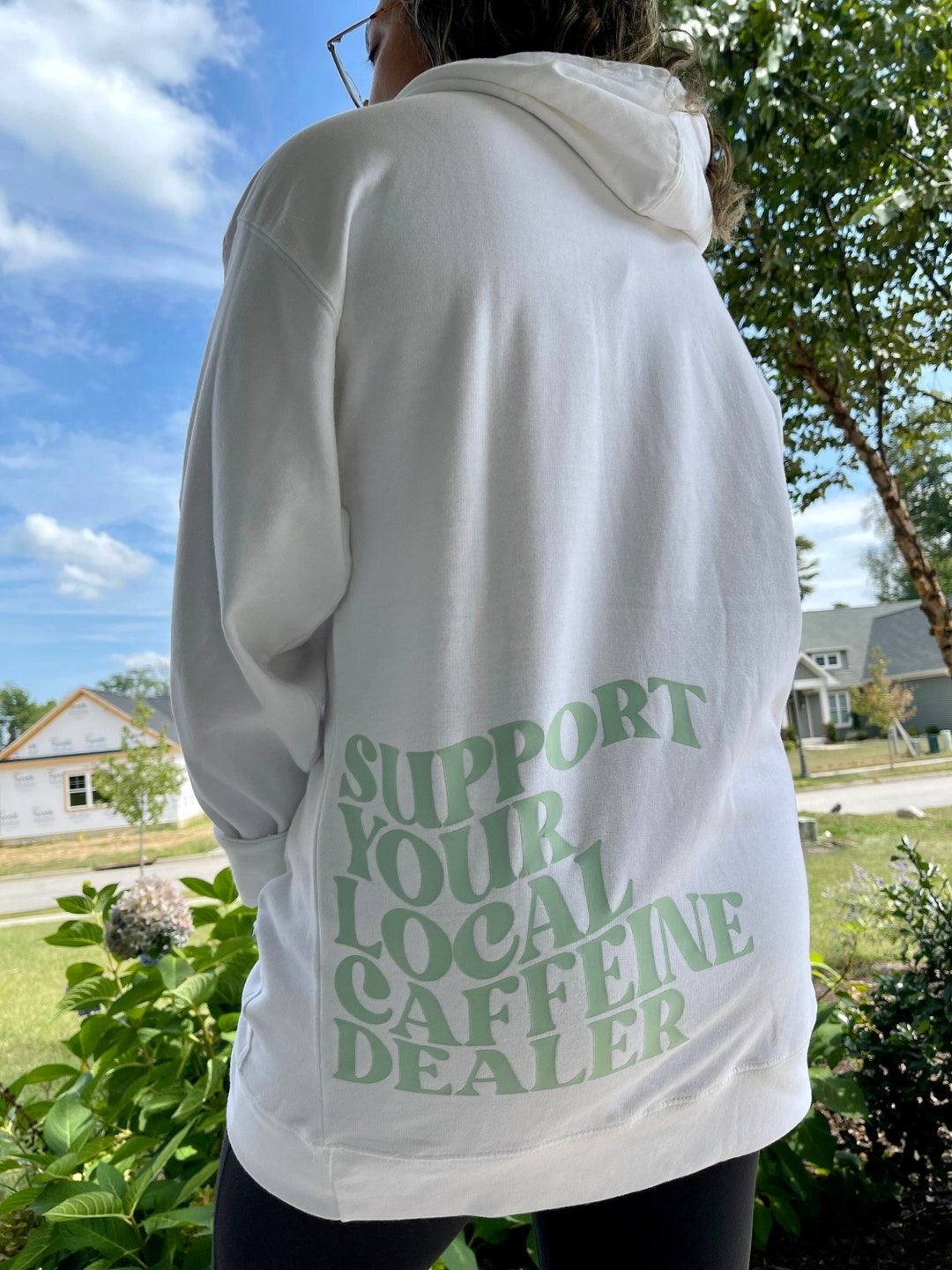 Support Your Local Caffeine Dealer / Coffee Hoodie / Support Your Local ...