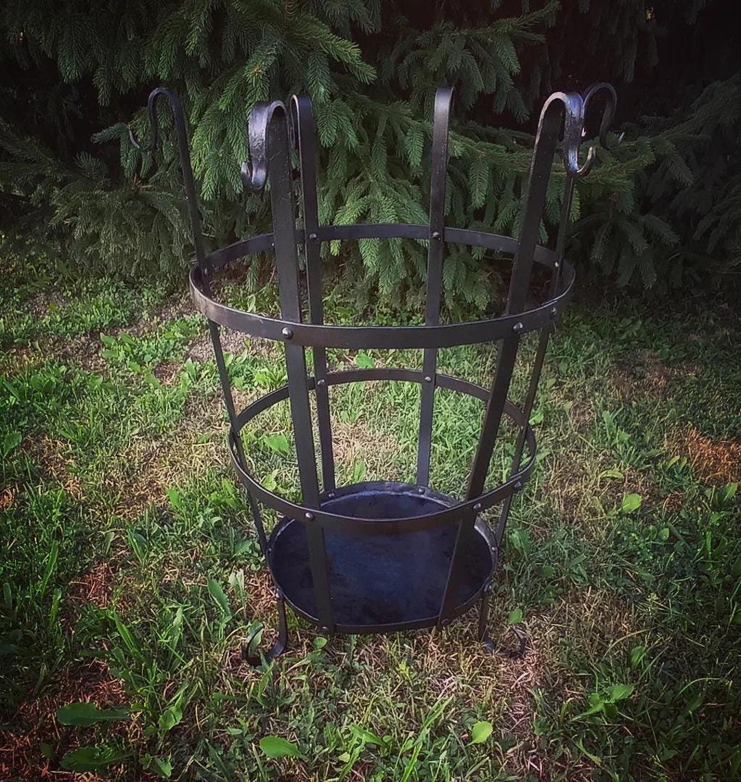 Forged Iron Brazier Large - Etsy