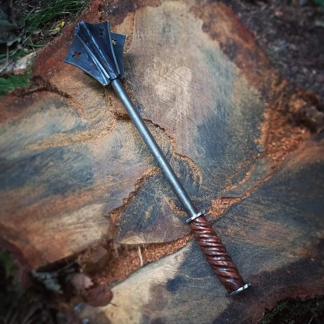 Medieval Gothic Hand Forged Flanged Mace - Etsy