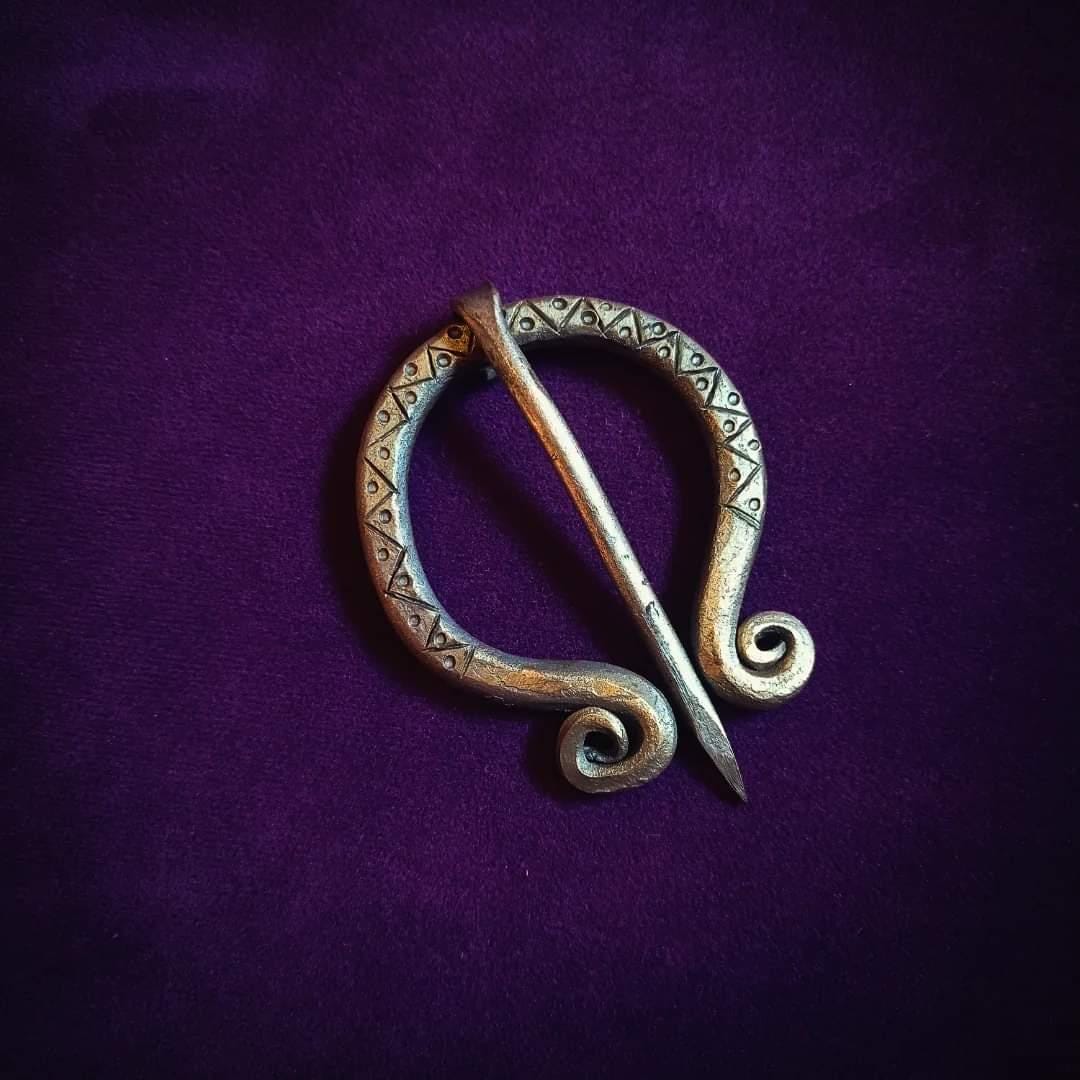 Hand Forged Brooch Fibula Medieval - Etsy