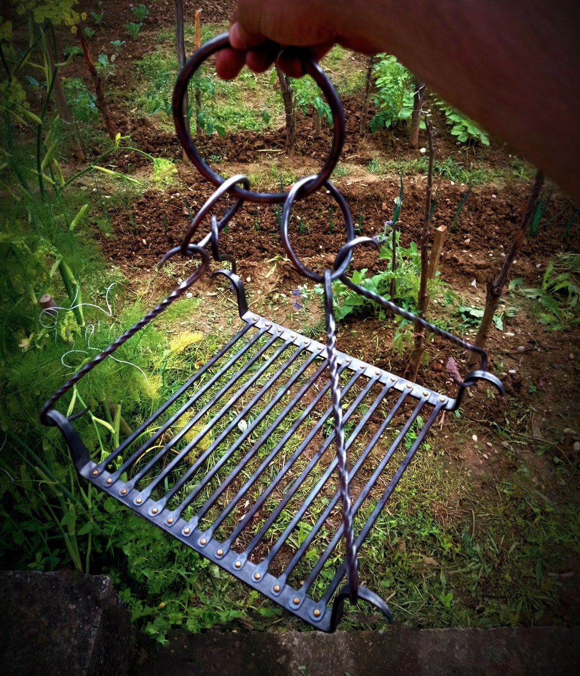Forged Hanging Grill for Tripods Large - Etsy
