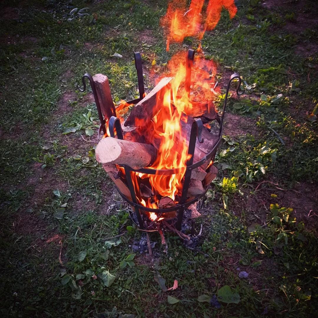 Medieval Hand Forged Brazier Large - Etsy