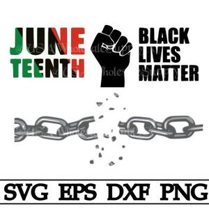 Juneteenth SVG Bundle - BLM - Black Lives Matter - Emancipation ...